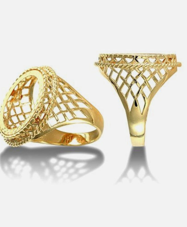 Gold Coin Ring Mounts | TheGoldLab.co.uk – The Gold Lab uk