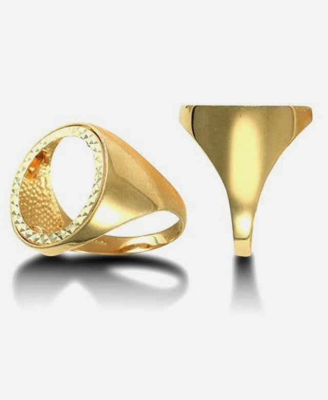 Gold Coin Ring Mounts | TheGoldLab.co.uk – The Gold Lab uk