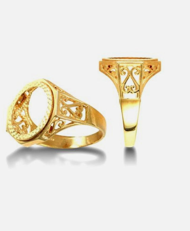 Gold Coin Ring Mounts | TheGoldLab.co.uk – The Gold Lab uk